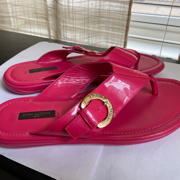 Louis Vuitton | Shoes | Louis Vuitton Hot Pink Fuschia Patent Leather ...
